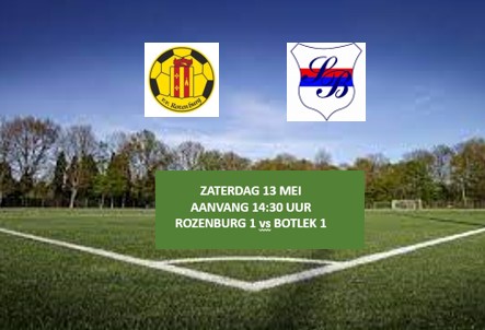 Botlek 1 zaterdag 13 mei | SC Botlek